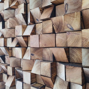 Wood Wall Art, Wood Wall Panel Art, Wood Wall Decor, Sound Diffuser ...