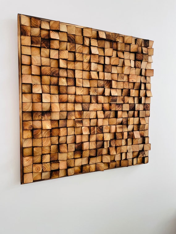 Wood Art Panels Geometric Wood Wall Arts
