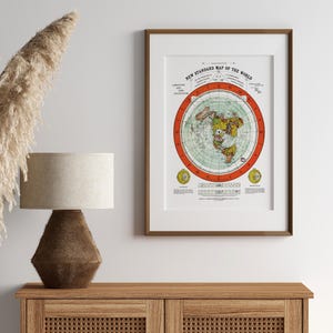 Gleason's New Standard Map of the World POSTER Digital PRINT Instant ...