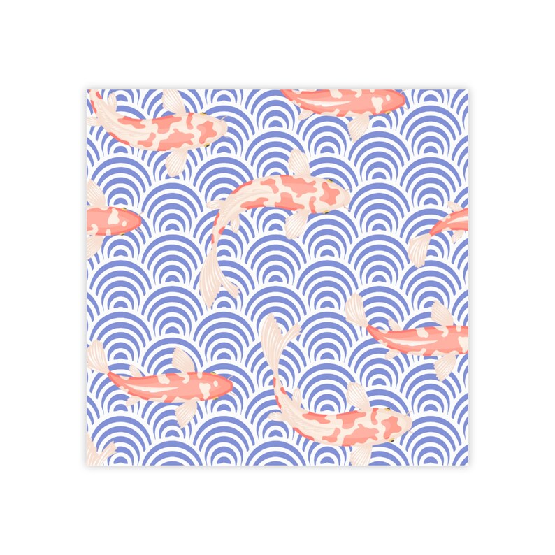 Japanese Koi Post-it® Note Pads Sticky Notes Wave Art Self-stick Notes ...