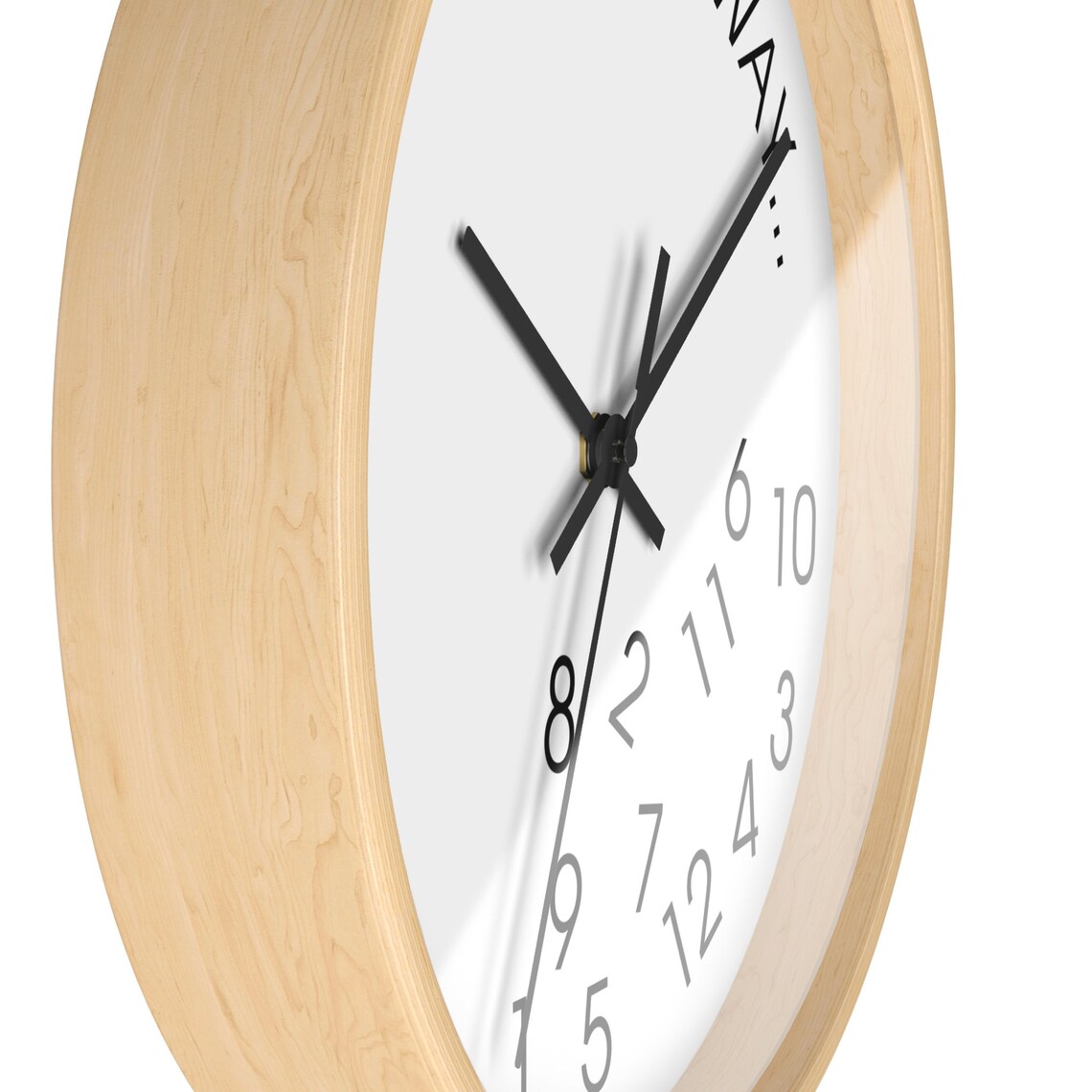 Funny Wall Clock Minimalism Home Decor, Unique Wall Clock, Minimalist ...