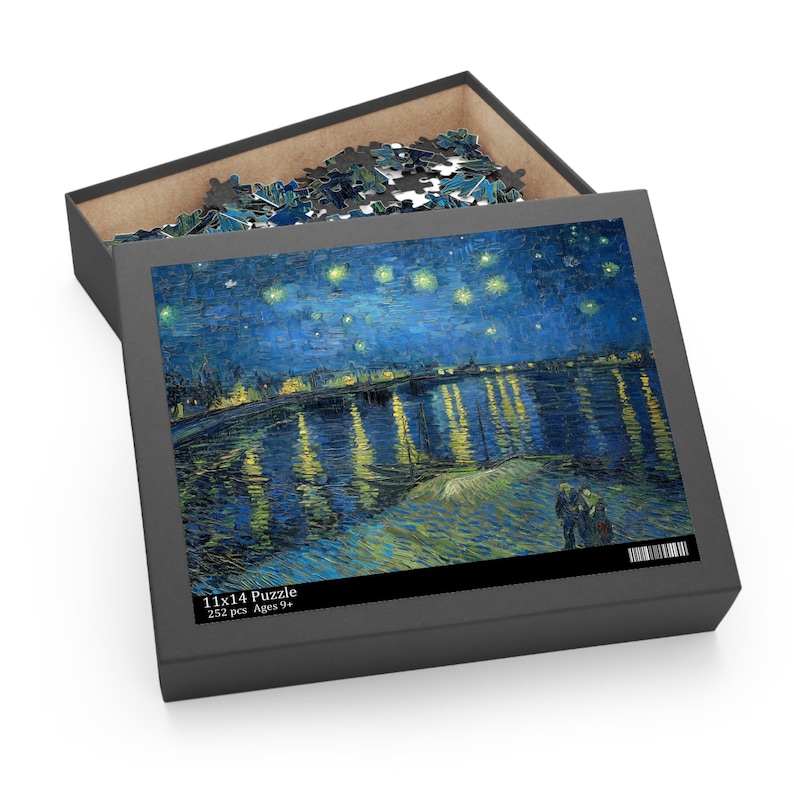 Van Gogh Puzzle 120, 252, 500 Piece Starry Night Van Gogh Printed ...