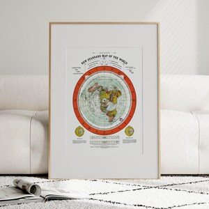 Gleason's New Standard Map of the World POSTER Digital PRINT Instant ...