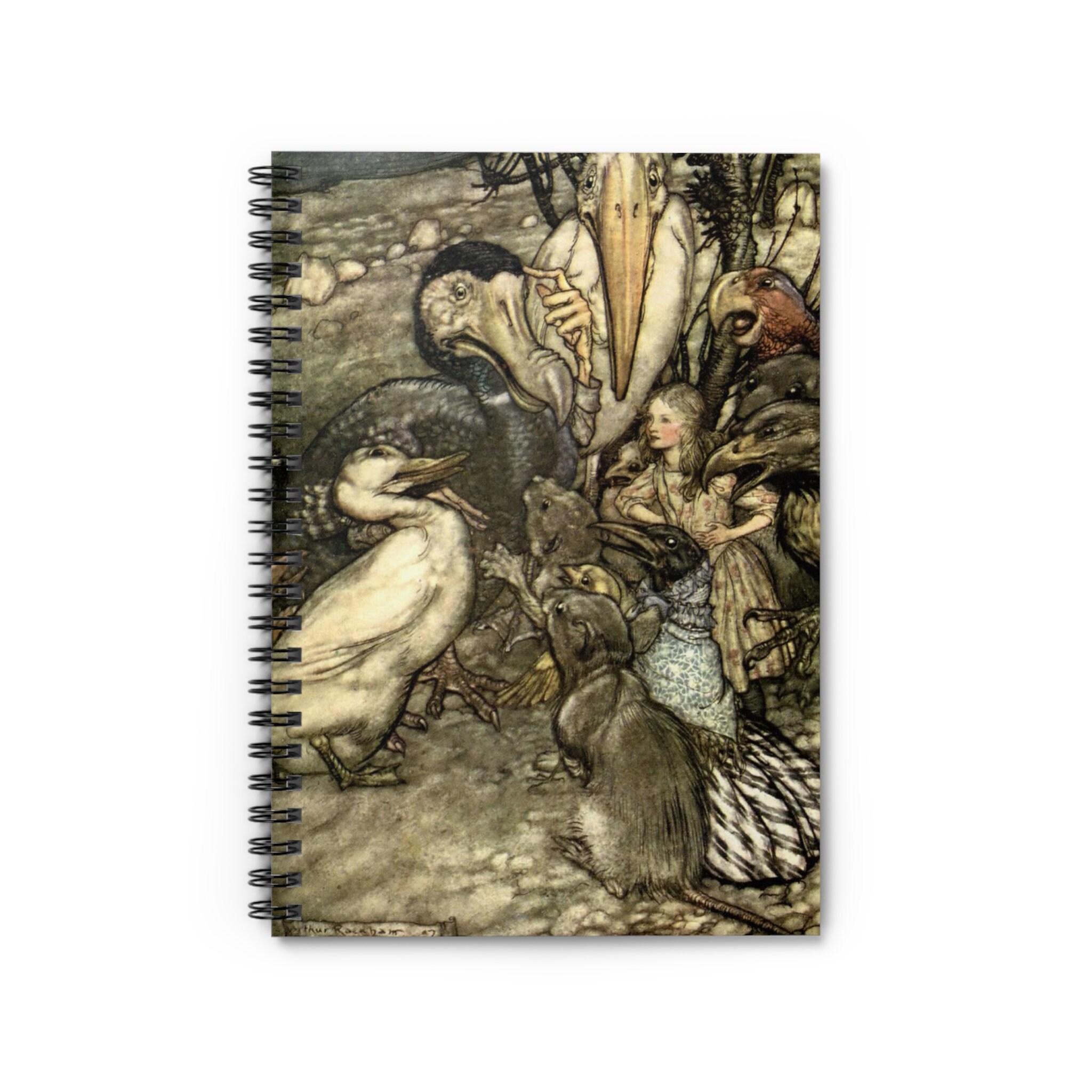 Vintage Style Alice in Wonderland NOTEBOOK Lewis Carroll Dodo ...