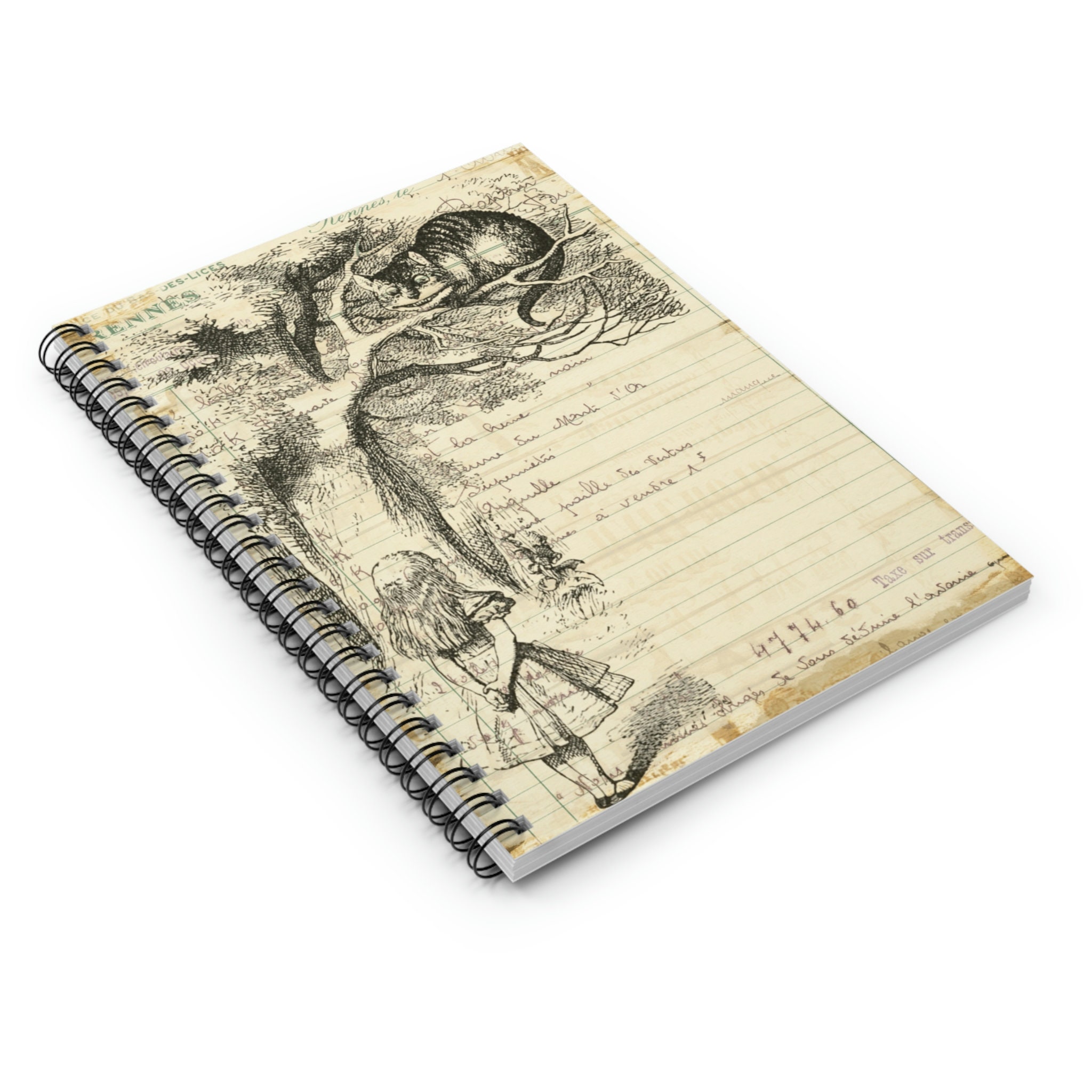 Vintage Alice in Wonderland Notebook Lewis Carroll Alice in Wonderland ...