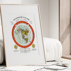 Gleason's New Standard Map of the World POSTER Digital PRINT Instant ...