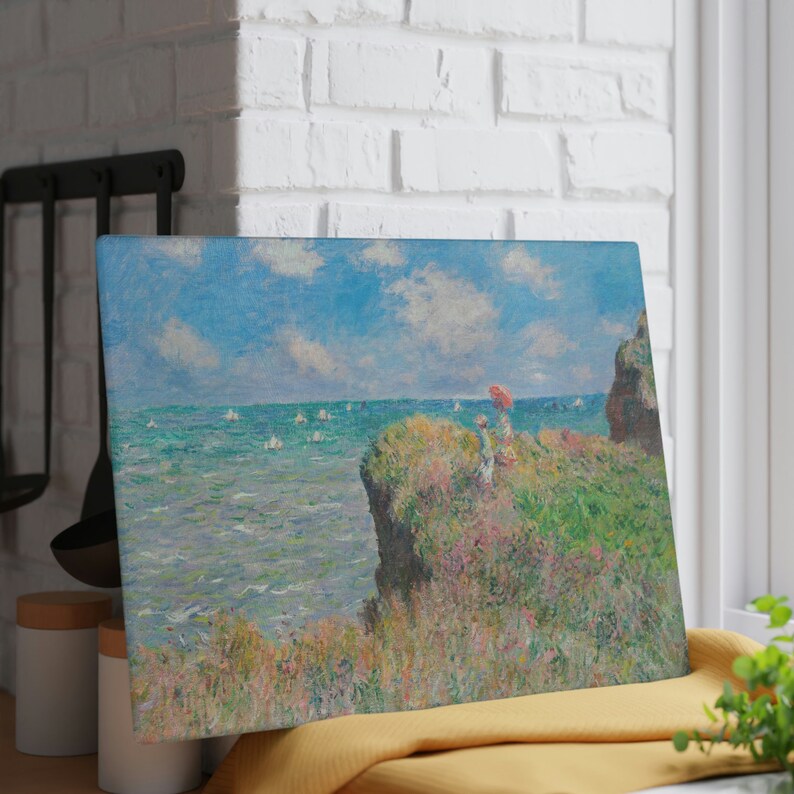 Glass Cutting Board Claude Monet Art Print Unique Glass Chopping Board
