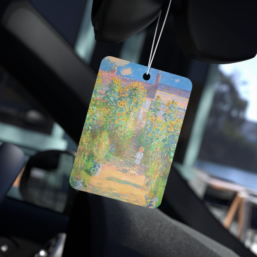 Monet Car Air Freshener, the Artists Garden Print, Claude Monet Art ...