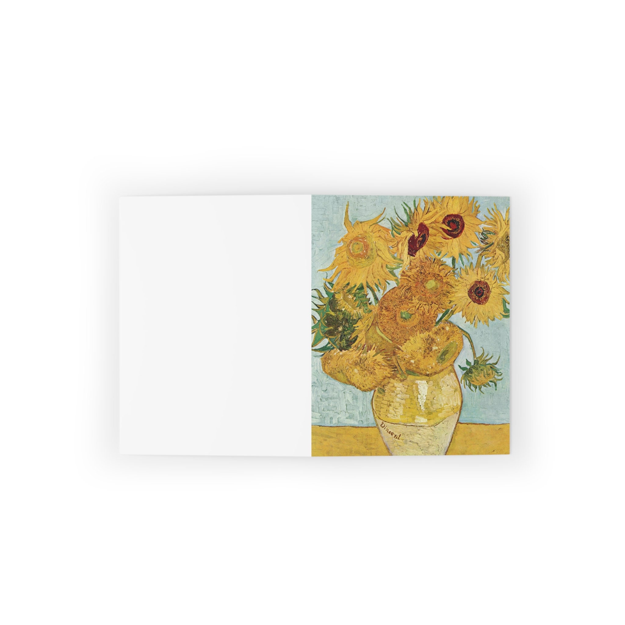 Van Gogh Card Set (packs of 8 & 16) Vase With Twelve Sunflowers Monet ...