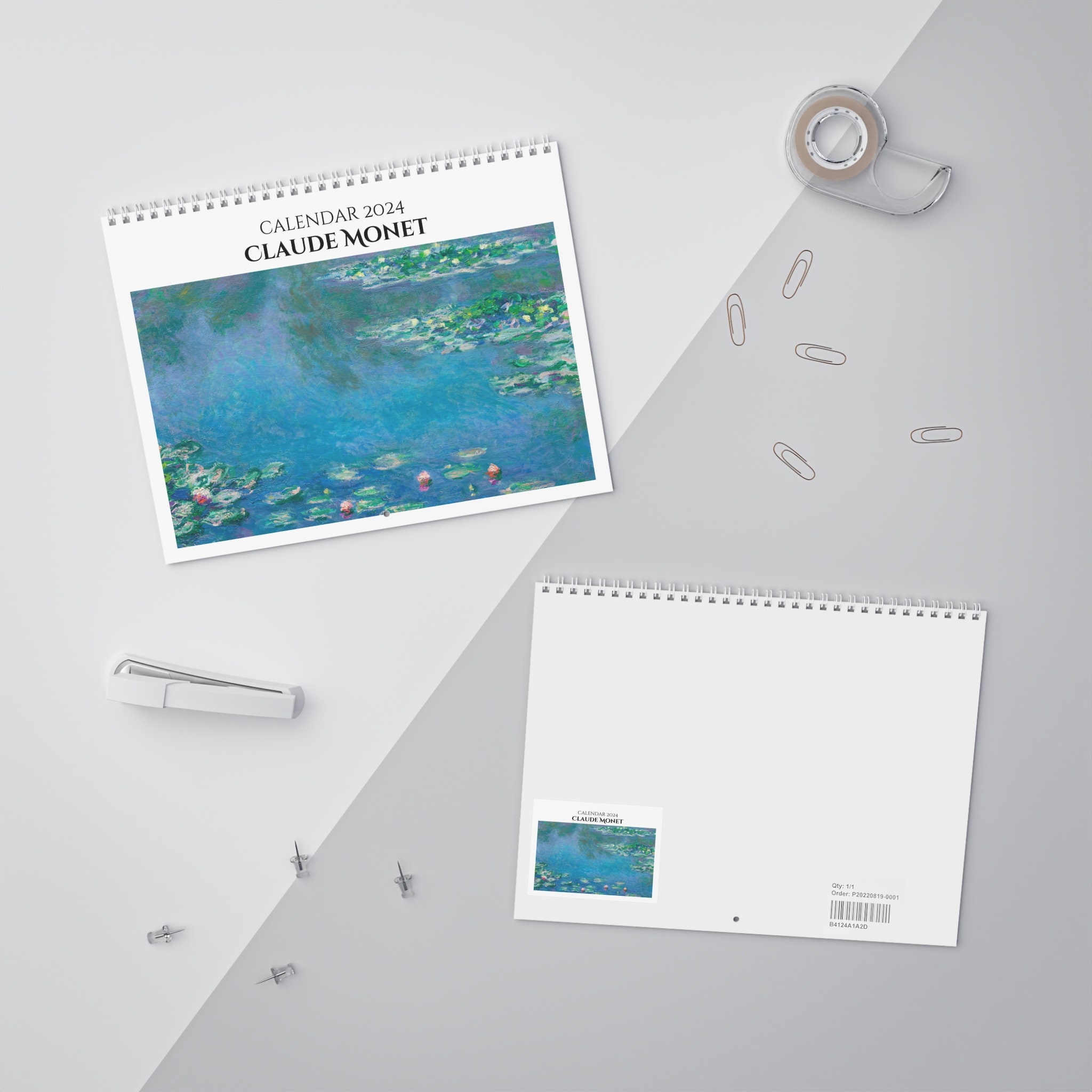 Claude Monet Collection Calendar 2024 Classic Art Prints Monet Calendar ...