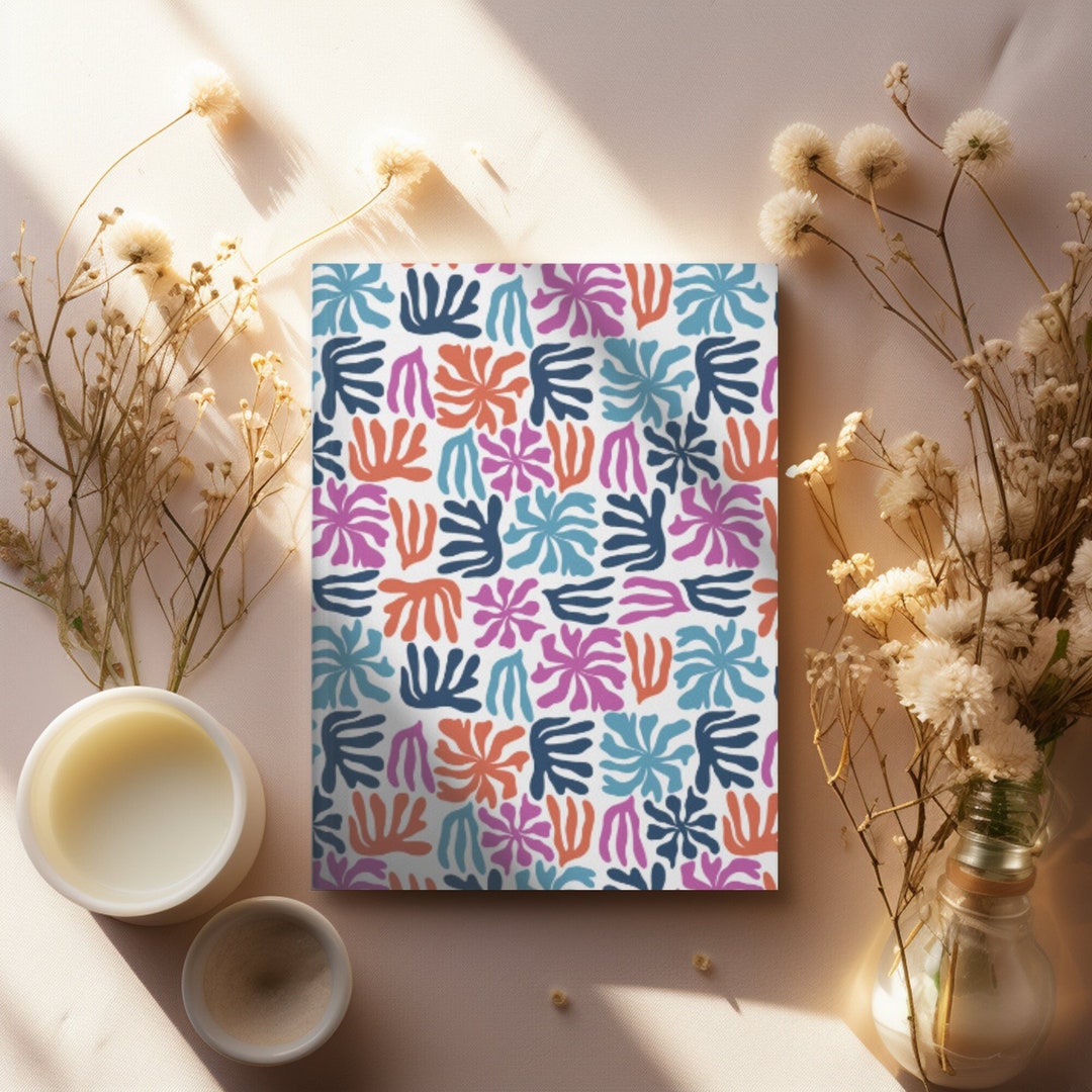 Retro Matisse JOURNAL Hardcover Notebook Gift for Women Trendy Floral ...