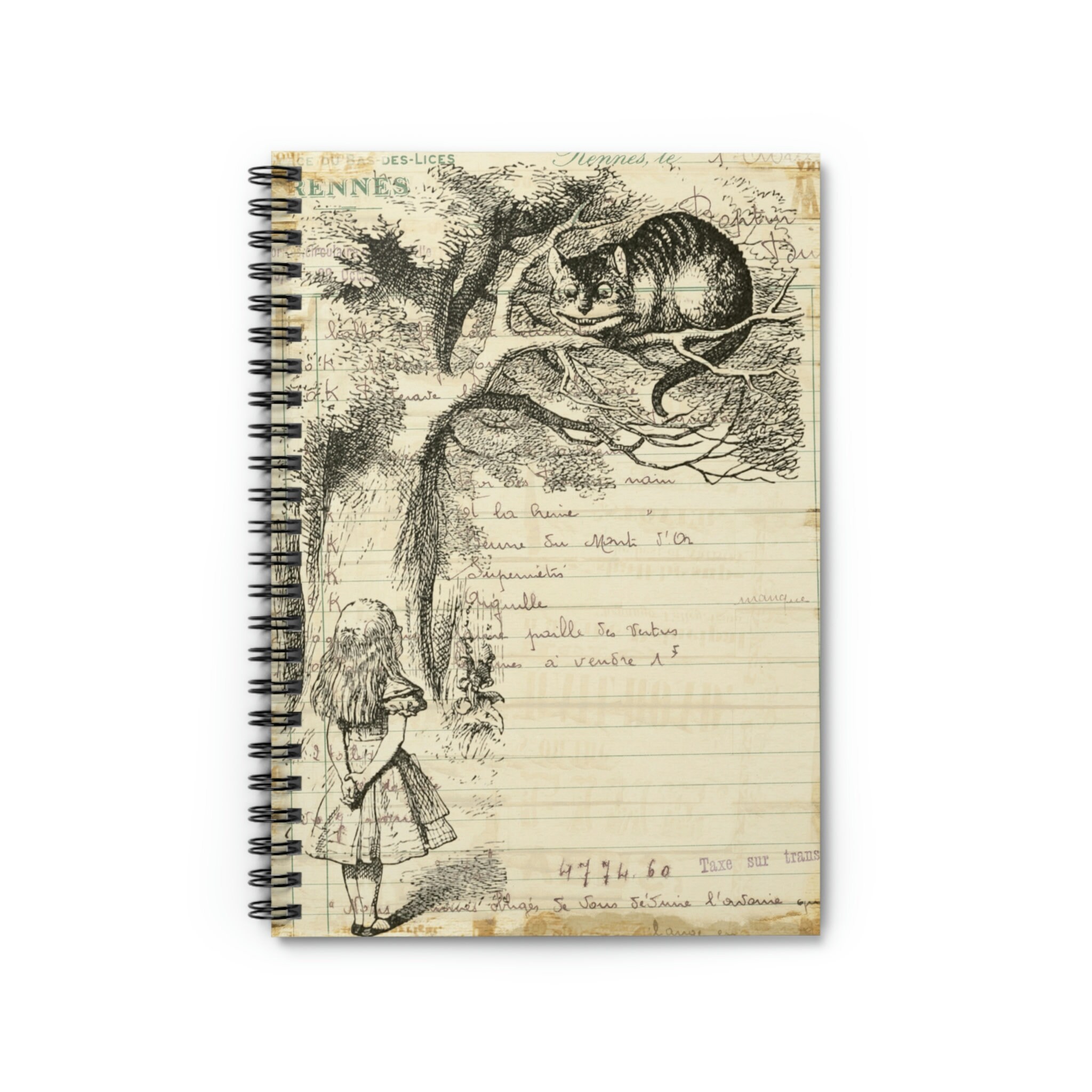 Vintage Alice in Wonderland Notebook Lewis Carroll Alice in Wonderland ...