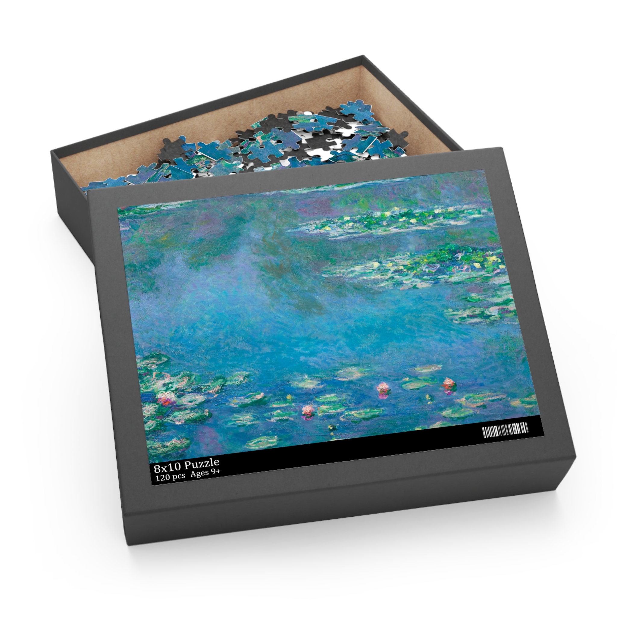 Monet PUZZLE (120, 252, 500 Piece); Monet Water Lillies Art Print ...