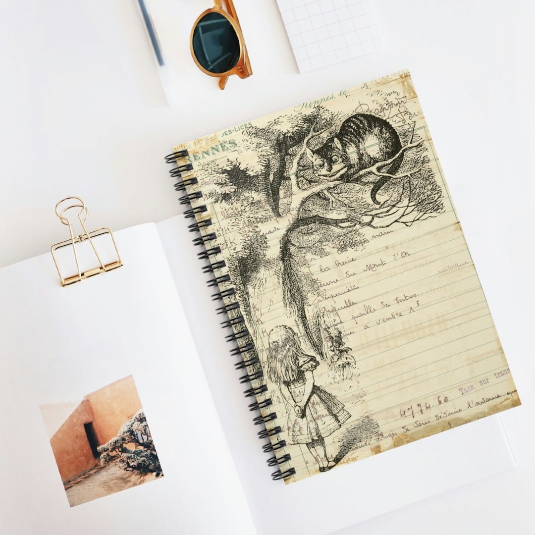 Vintage Alice in Wonderland Notebook Lewis Carroll Alice in Wonderland ...