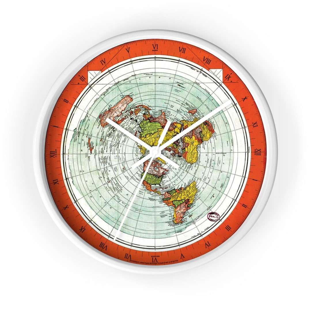 Gleason's New Standard Map of the World Wall Clock Vintage Map Home ...
