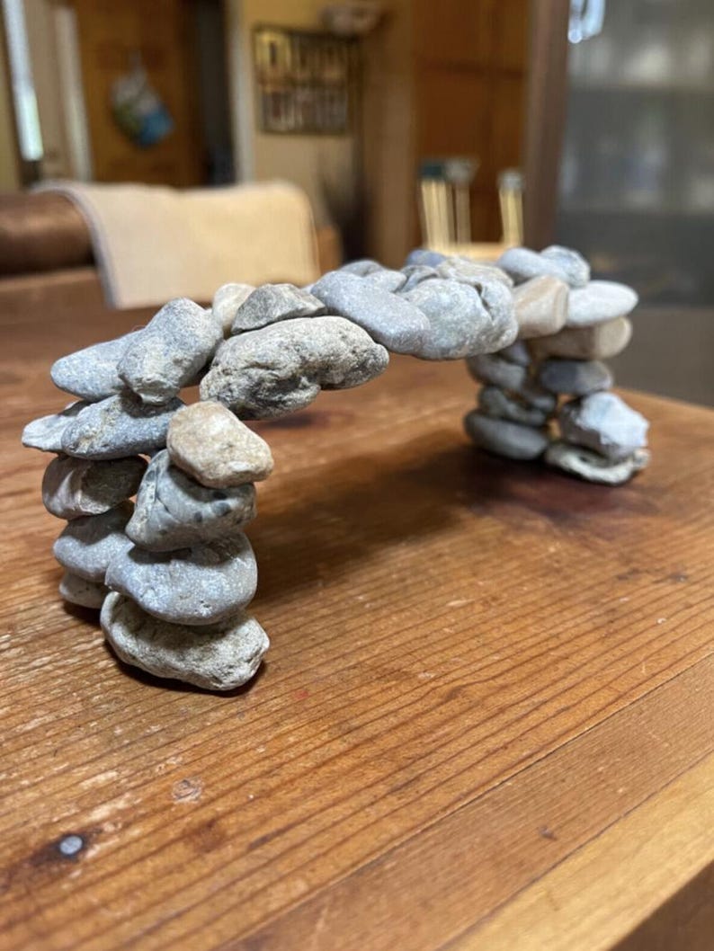 Handmade Natural Fossil Tank Decor - Swim Through Tunnel Hide Aquarium ...