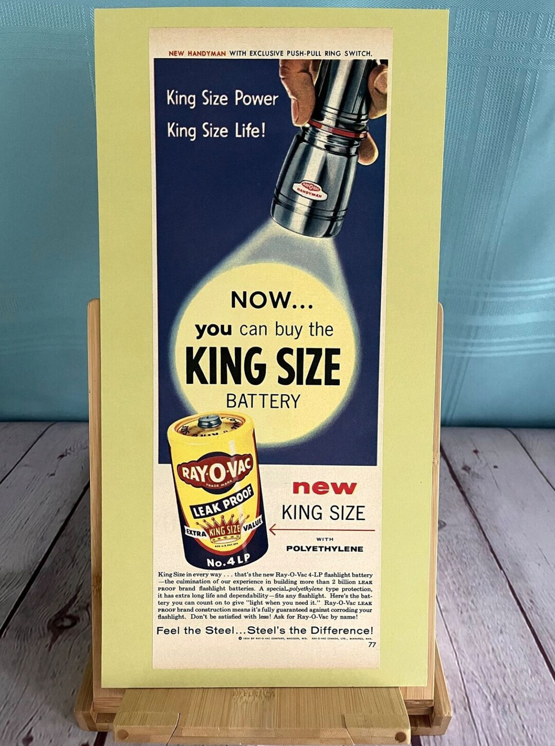 1950's Ray-o-vac Battery Advertisement From Look Magazine Issue Nov ...