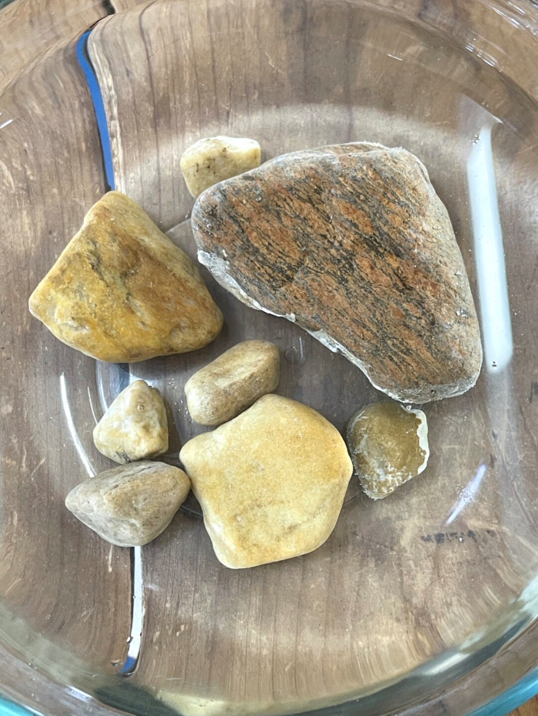 Lot of Natural Ohio River Rocks for Decorating- Light Orange Stone Mix ...