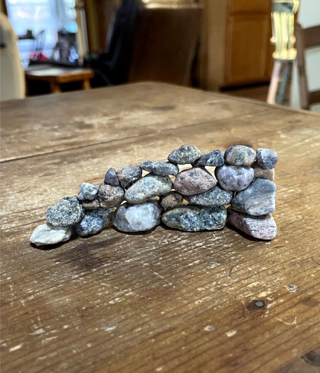 Handmade Natural Stone Tank Decor - Multicolor Gravel Side Retaining ...