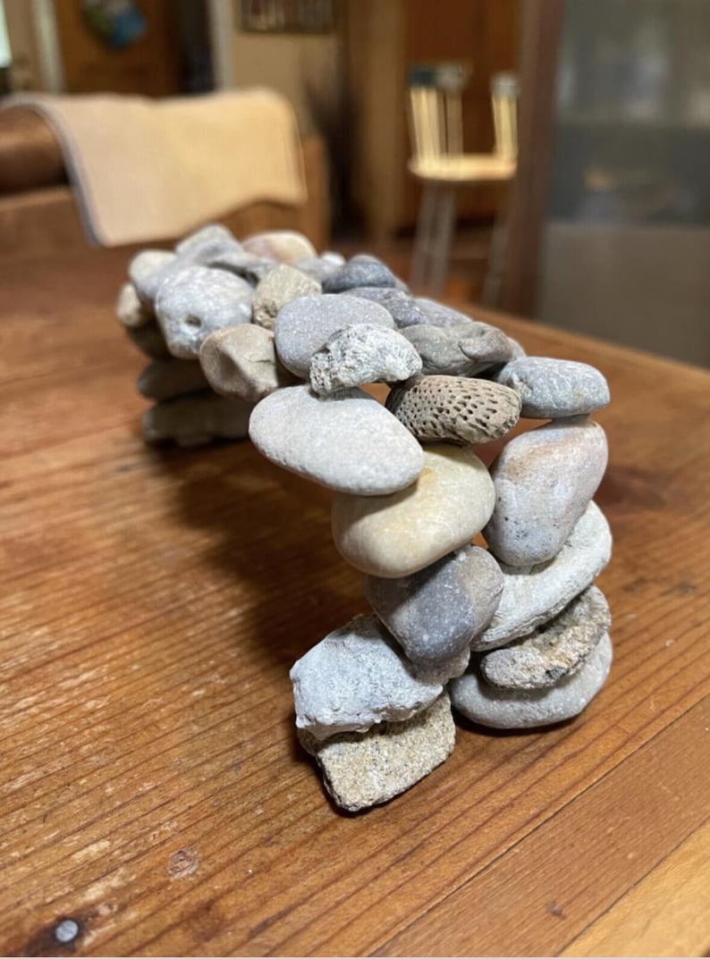Handmade Natural Fossil Tank Decor - Swim Through Tunnel Hide Aquarium ...