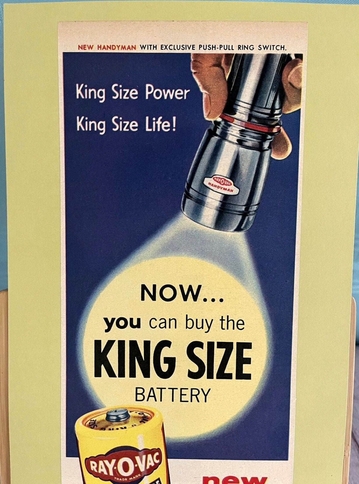 1950's Ray-o-vac Battery Advertisement From Look Magazine Issue Nov ...