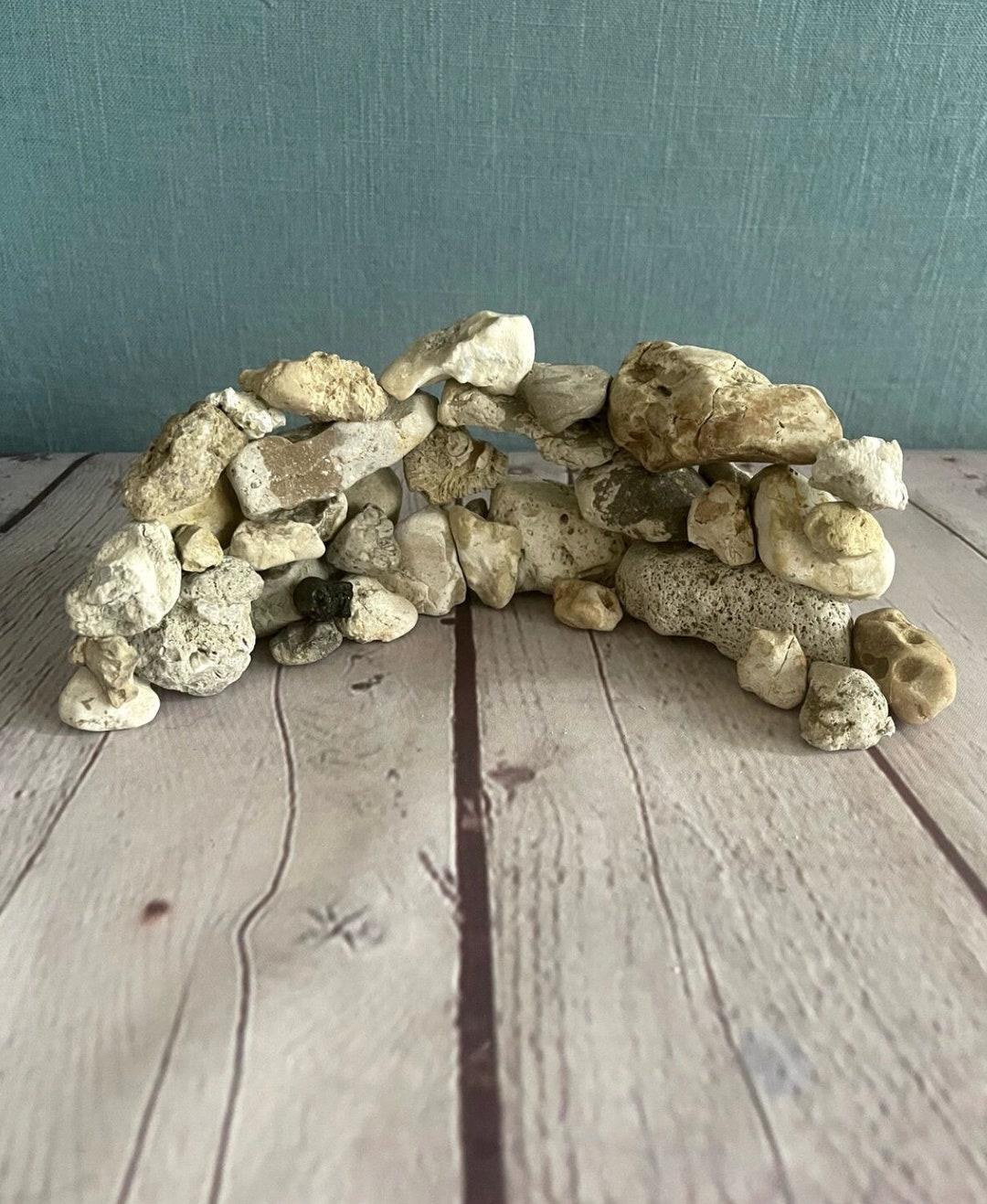 Handmade Natural Rock Aquarium Decoration Hideout Cave With Fossils - Etsy