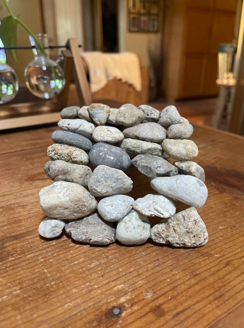 Handmade Natural Stone Tank Decor Fish Lizard Cave Hide With Fossils - Etsy