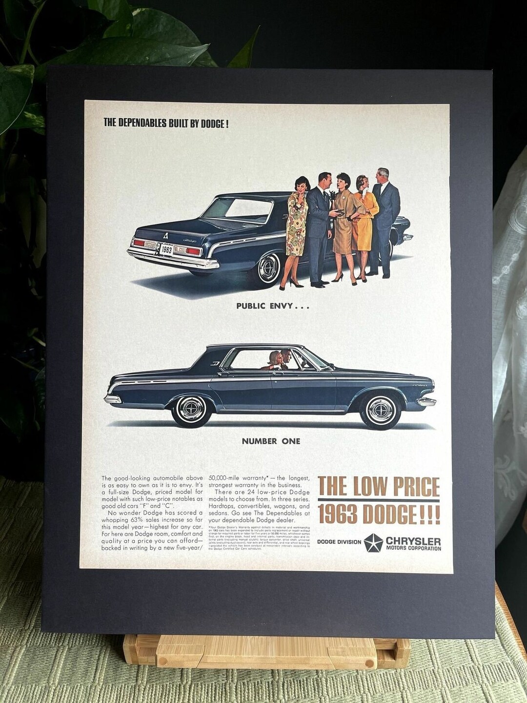 1963 Dodge Advertisement From Look Magazine Issue May 21, 1963 14x12 ...