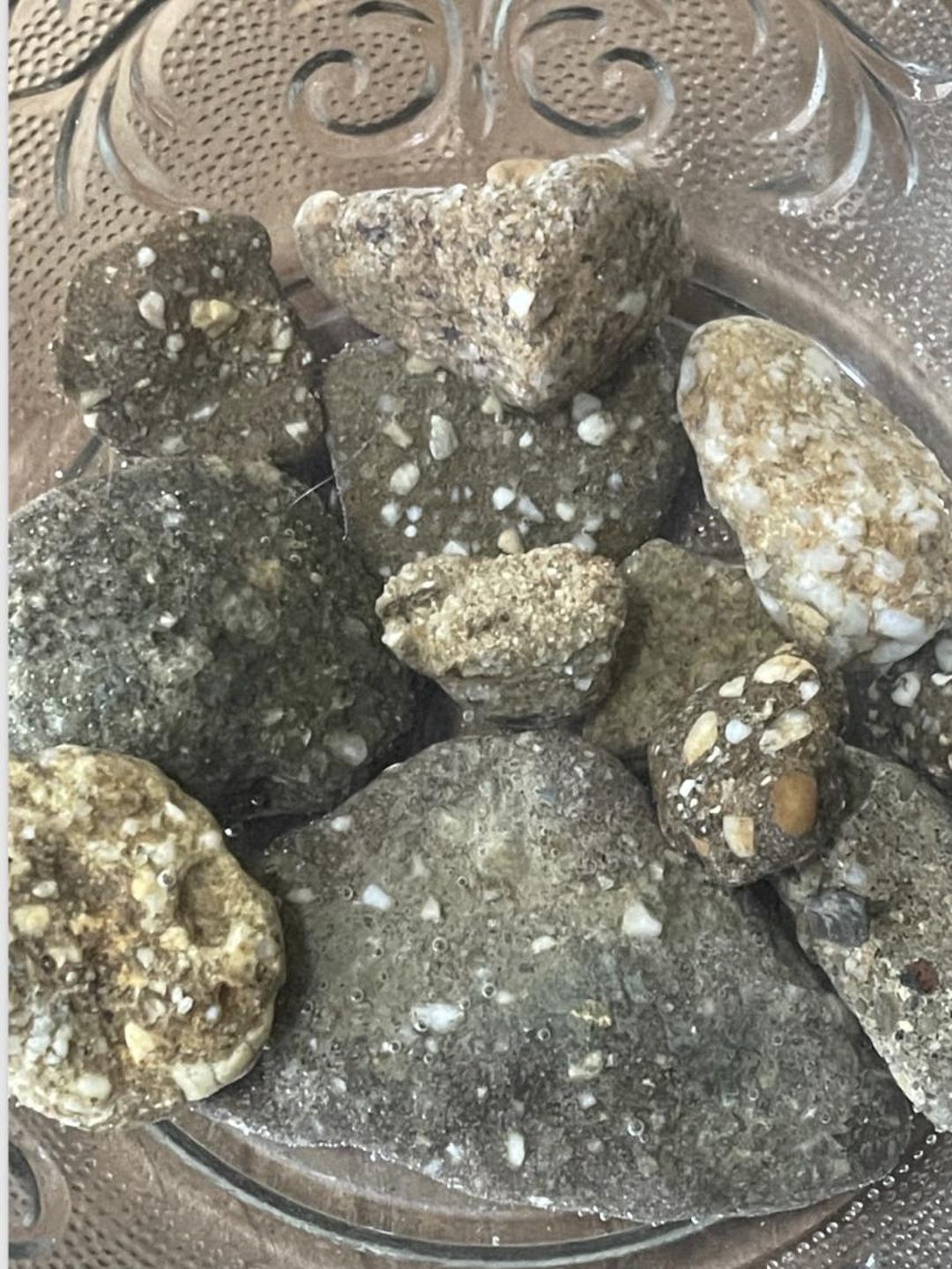 Decorative Natural Stone Gravel for Tanks- Granite Conglomerate Rocks ...