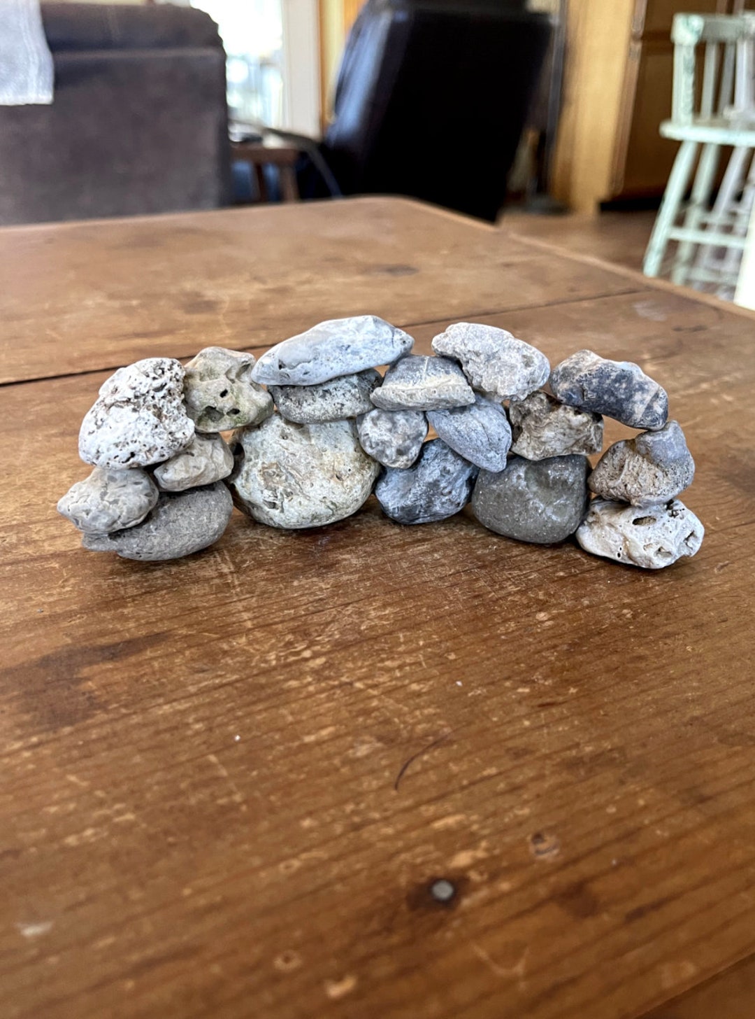 Handmade Natural Stone Tank Decor - Retaining Wall Porous and Fossil ...