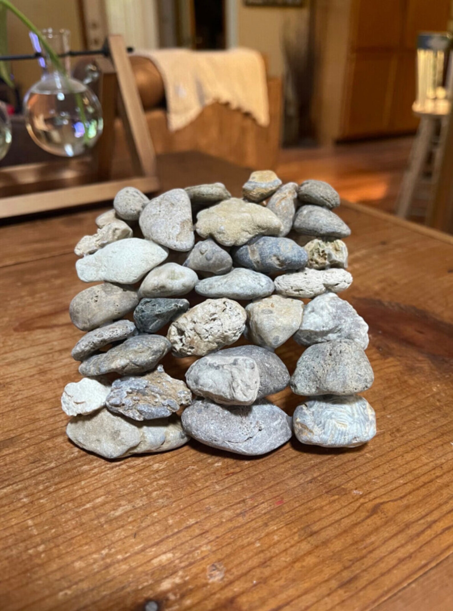 Handmade Natural Stone Tank Decor Fish Lizard Cave Hide With Fossils - Etsy