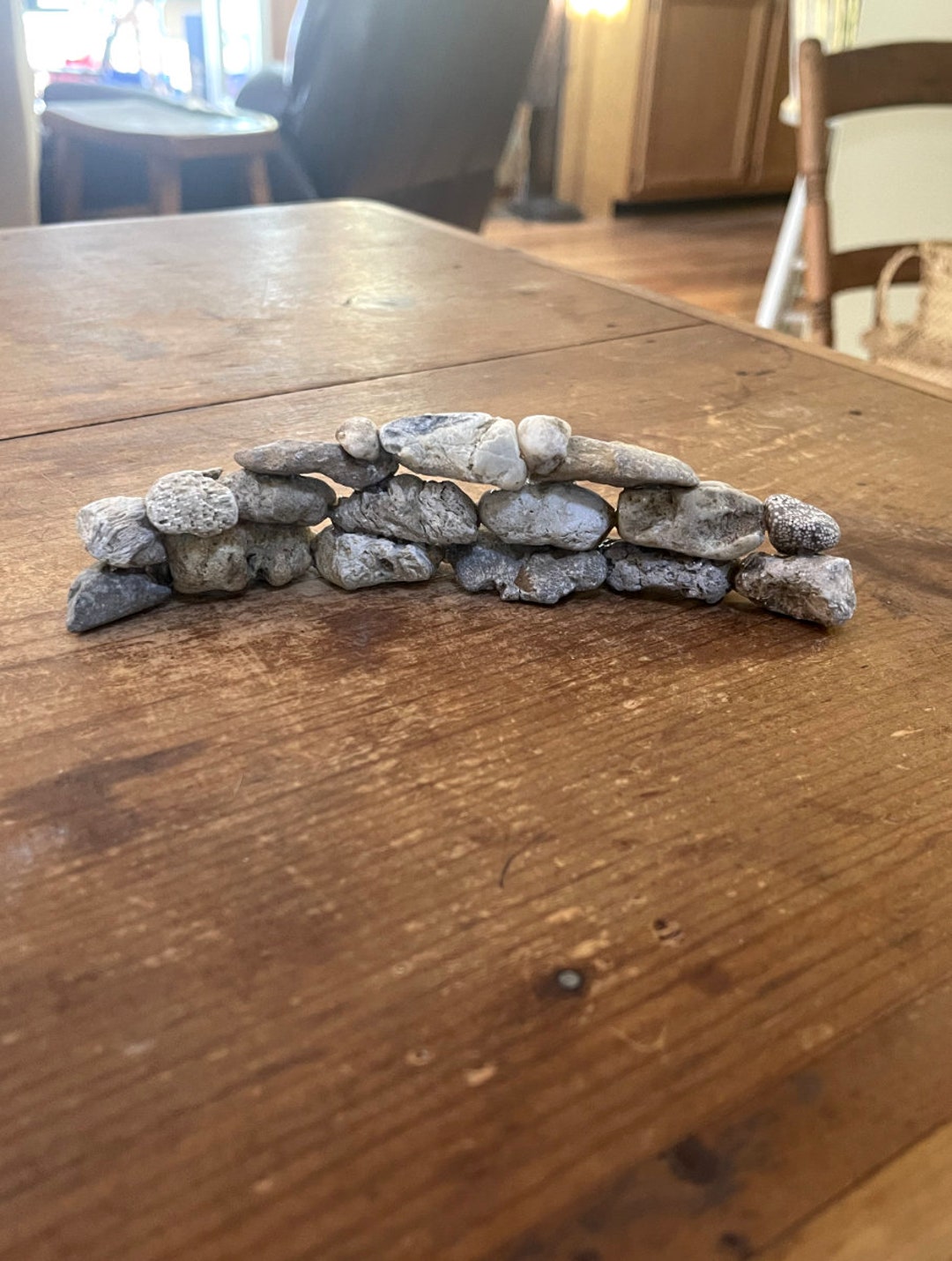 Handmade Natural Stone and Fossil Tank Decor - Retaining Wall Frogs ...