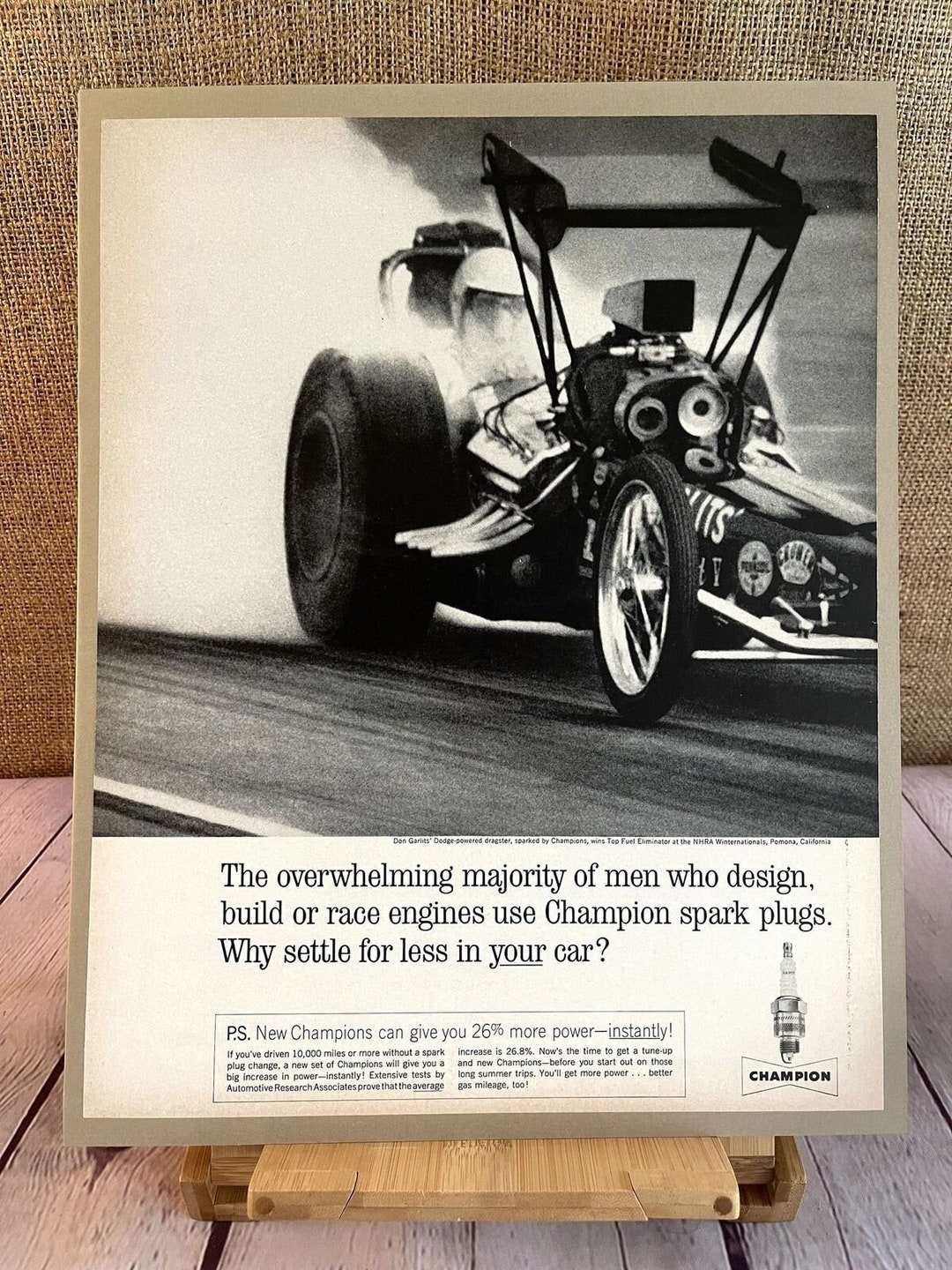 ADS 1963 Champion Spark Plugs Advertisement From Look Magazine Issue ...