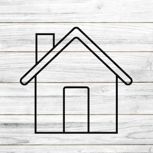 Home Outline Svg | House Outline Svg |home Outline Cut File | Home ...