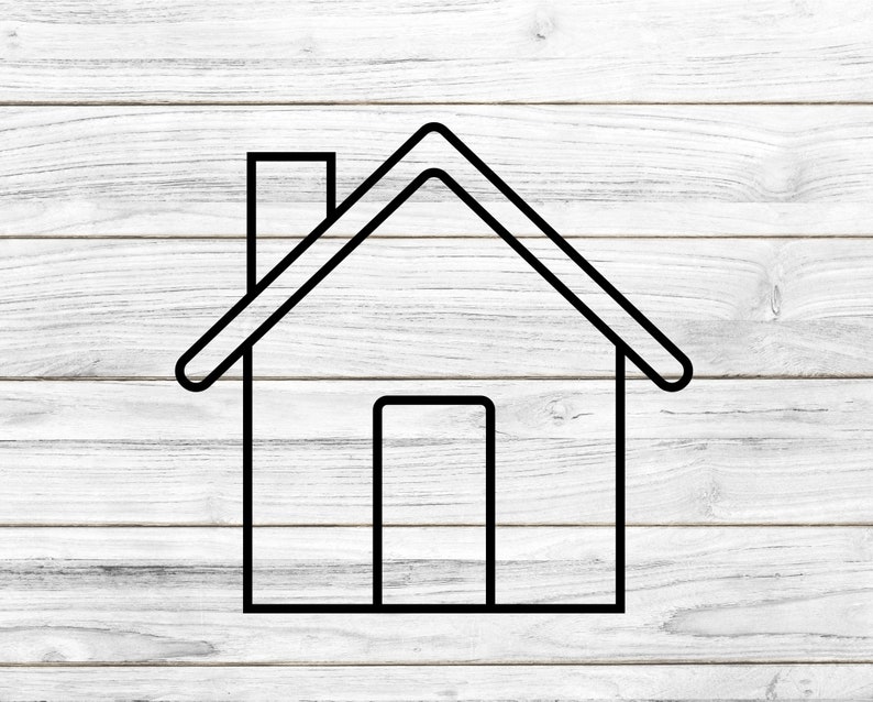 Home Outline Svg | House Outline Svg |home Outline Cut File | Home ...