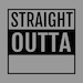 Straight Outta Blank Template SVG - Etsy