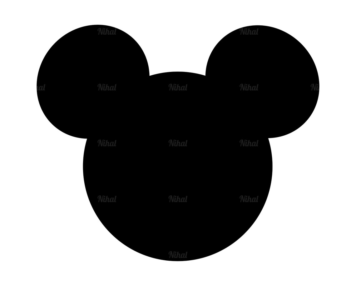 Mickey Head Svg | Mickey Cricut Cut File | Mouse Head Svg | Mickey ...