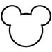 Mickey Head Outline Svg | Mickey Outline Cricut Cut File | Mouse Head ...