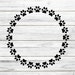 Circle Paw Prints Svg | Paw Print Svg | Paw Cut File | Dog Paw Png - Etsy