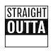 Straight Outta Blank Template SVG - Etsy