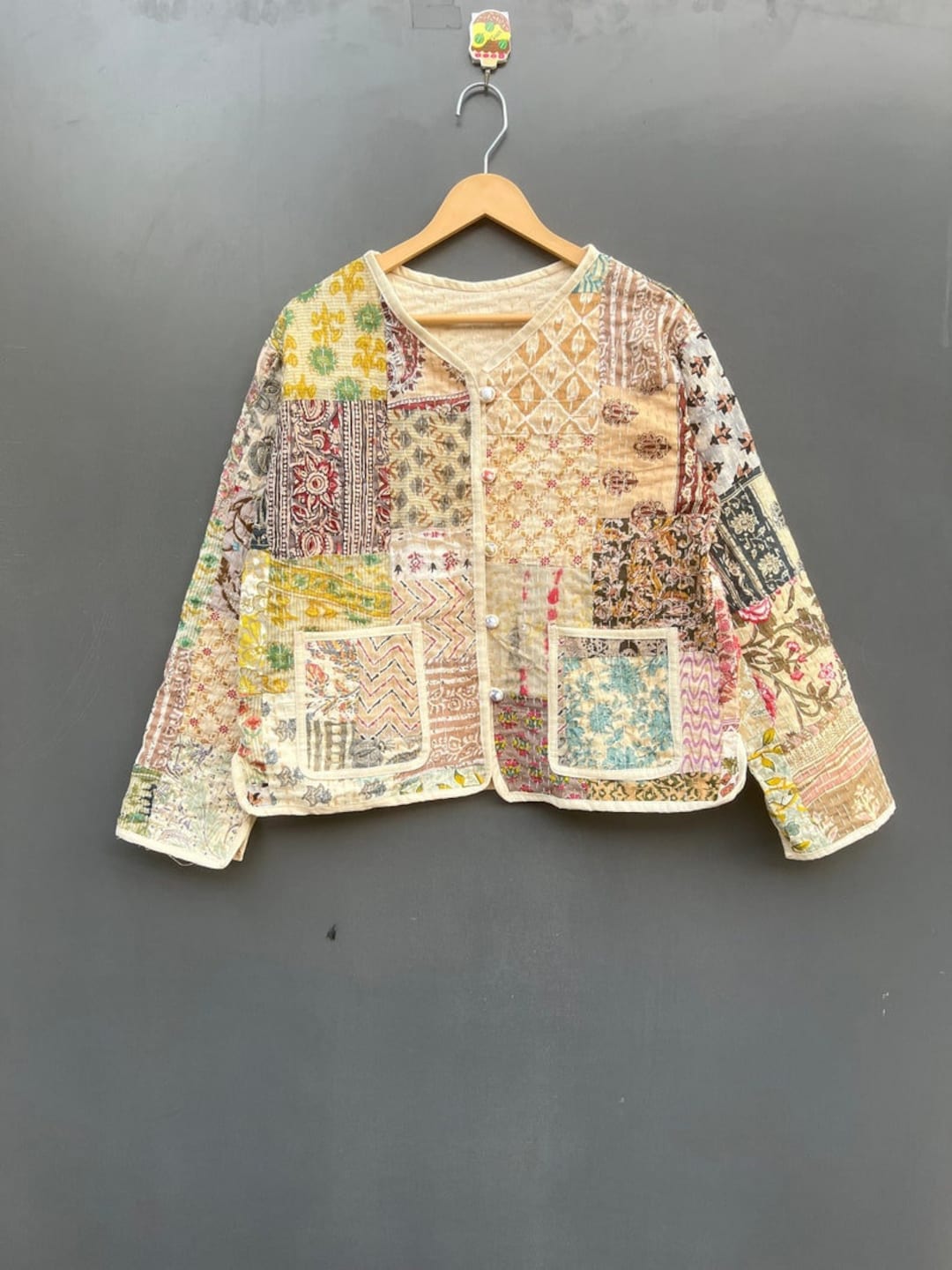 Vintage Silk Patola Sari Jacket Hand Stitched Patchwork Coat - Etsy