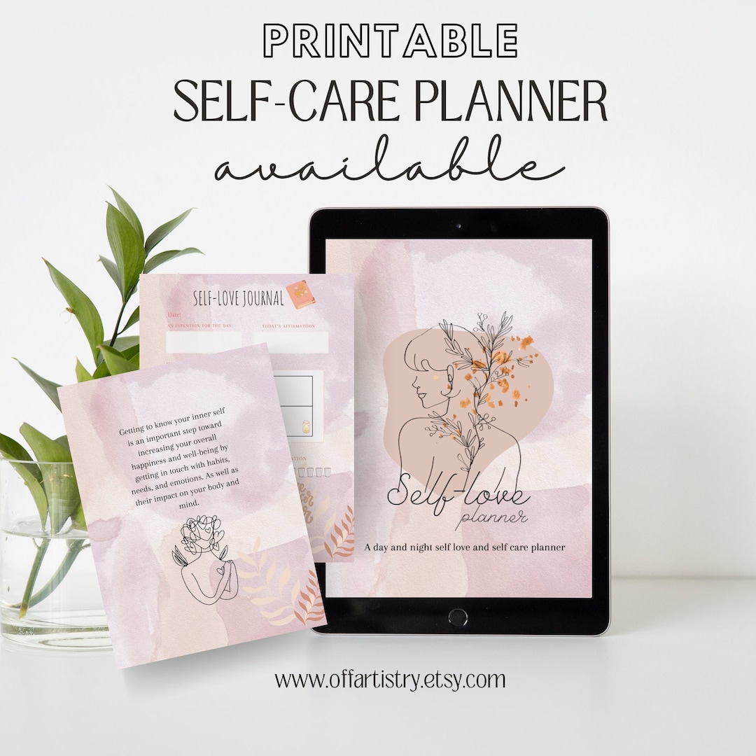 3 Month Self-care Planner Digital, 90 Days Well-being iPad Planner ...