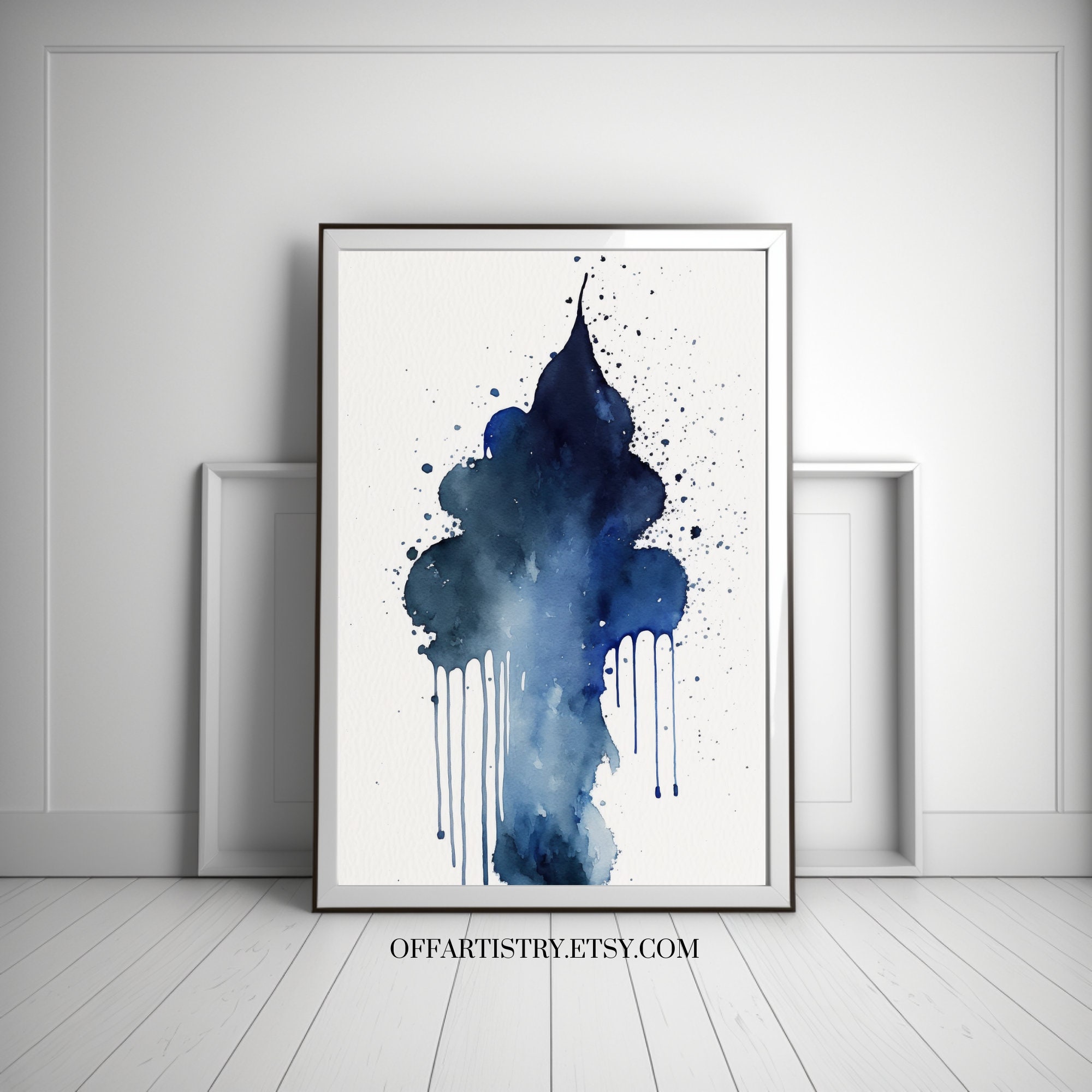 Minimalist Watercolor Abstract Art Prints Set of 12, Watercolor ...