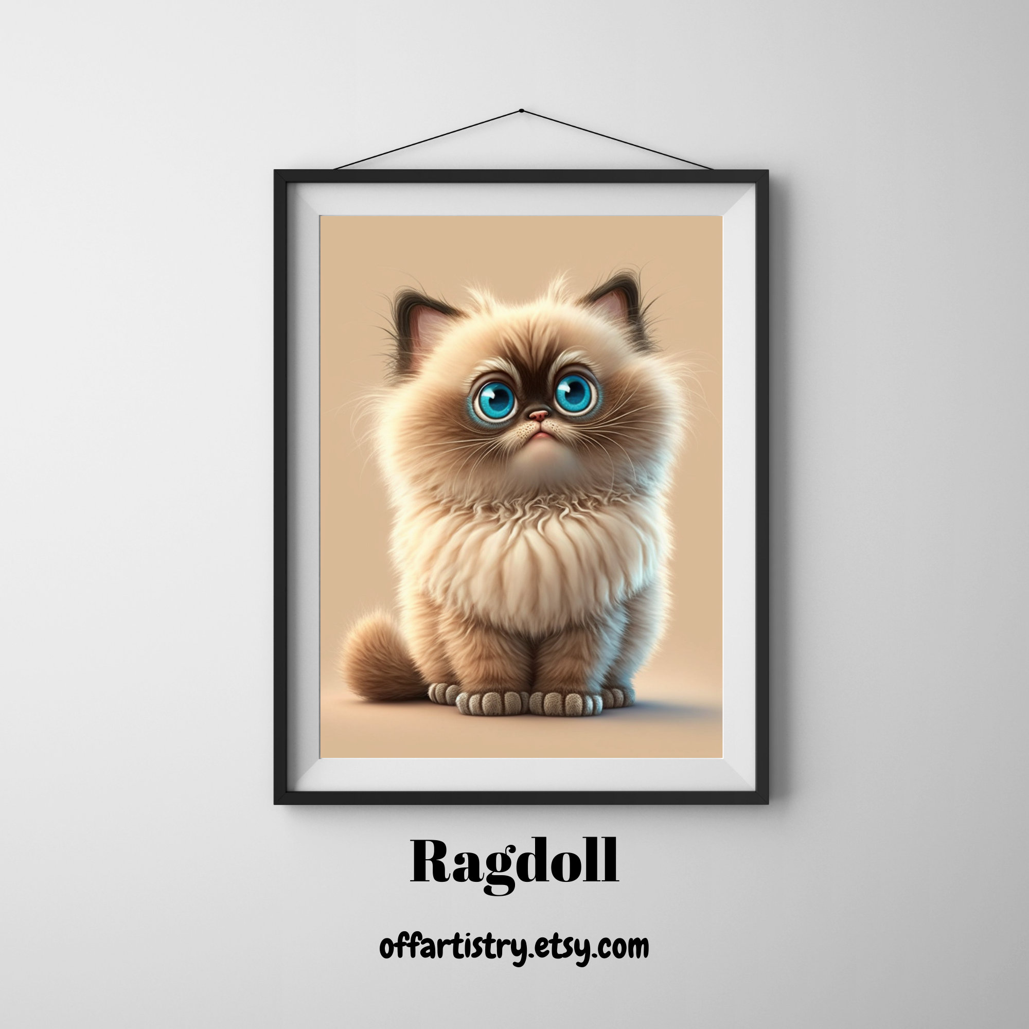 Cat Pixar Art Style Set of 8 Bundle Digital Prints Wall Art - Etsy