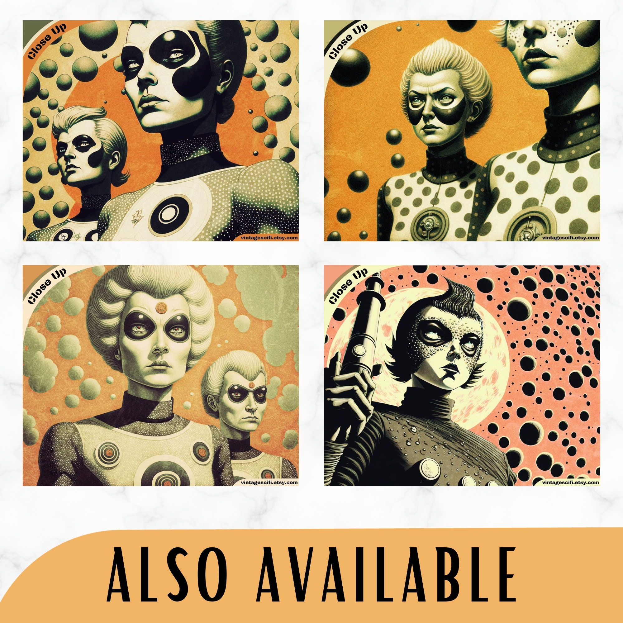 Retro Science Fiction Poster, Retro Futuristic Wall Art, Vintage Sci Fi ...