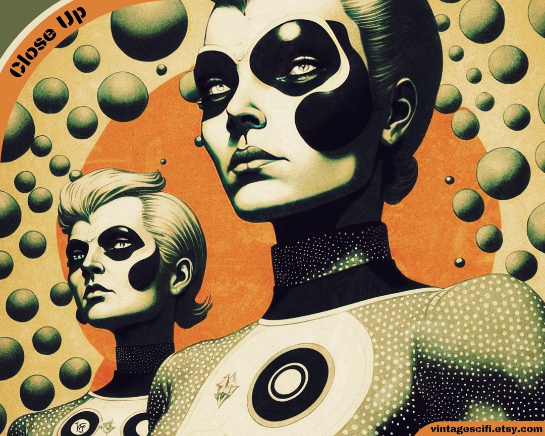 Retro Futuristic Wall Art, Vintage Sci Fi, Pulp Magazine Cover Art ...
