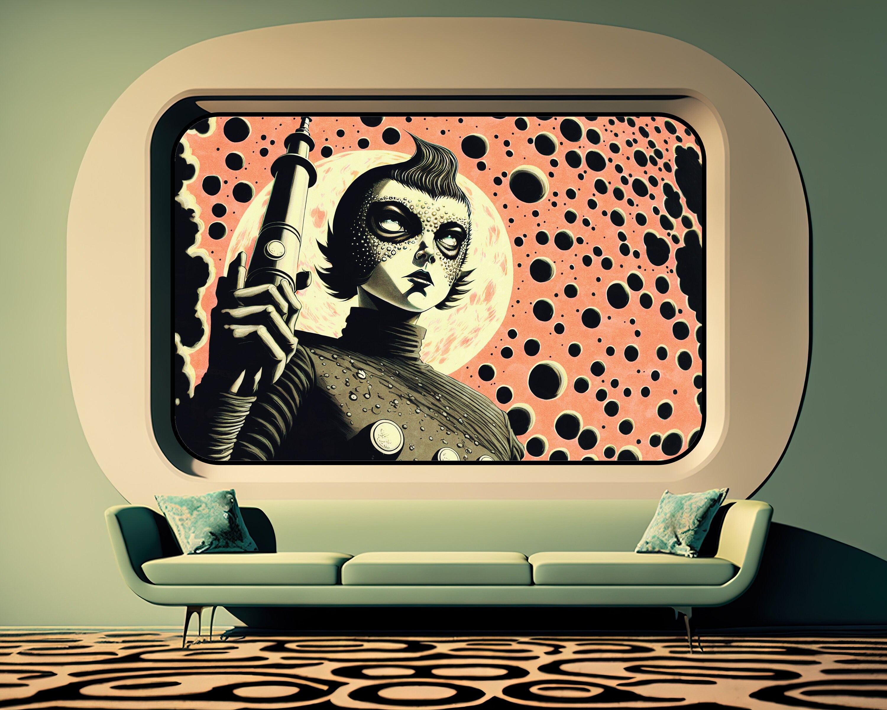 Retro Sci-fi, Vintage Poster Art, Retro Futuristic Wall Art, Vintage ...