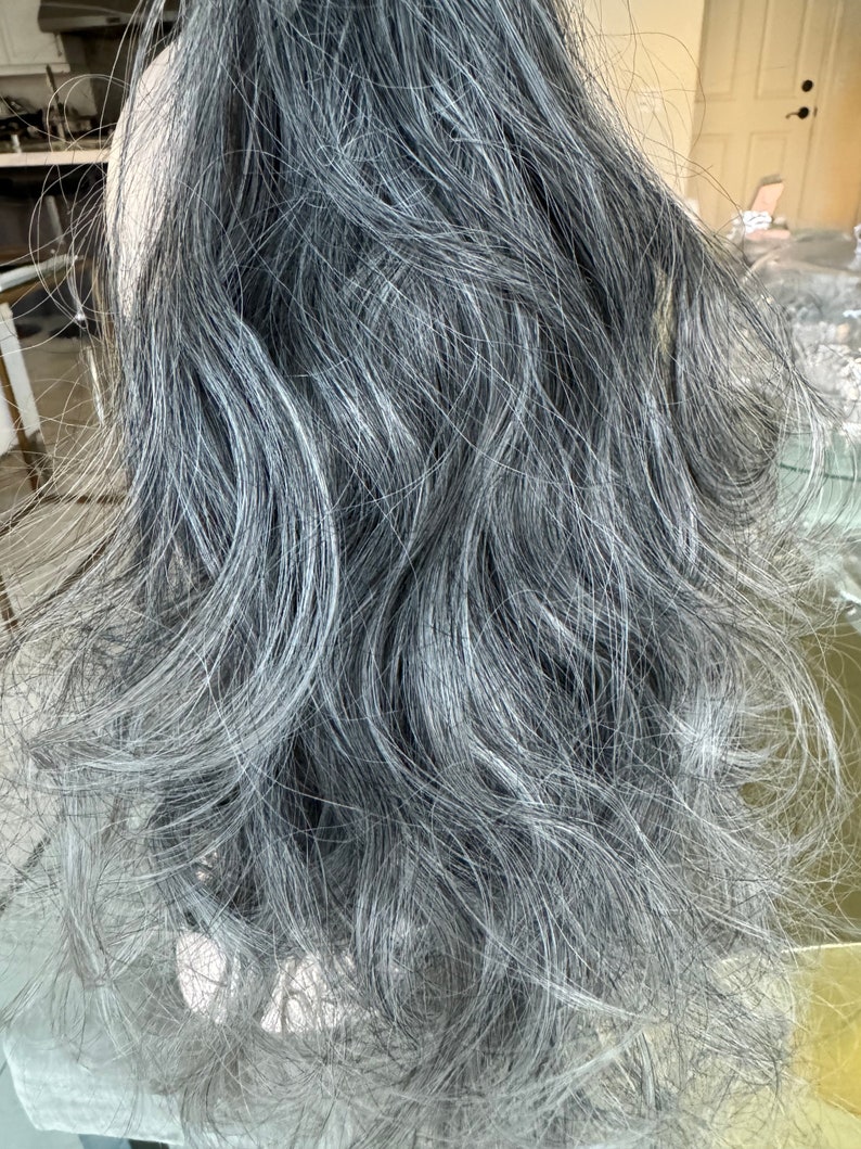 Tillstyle Grey Salt and Pepper Clip in Ponytail Extension Clip in Pony ...