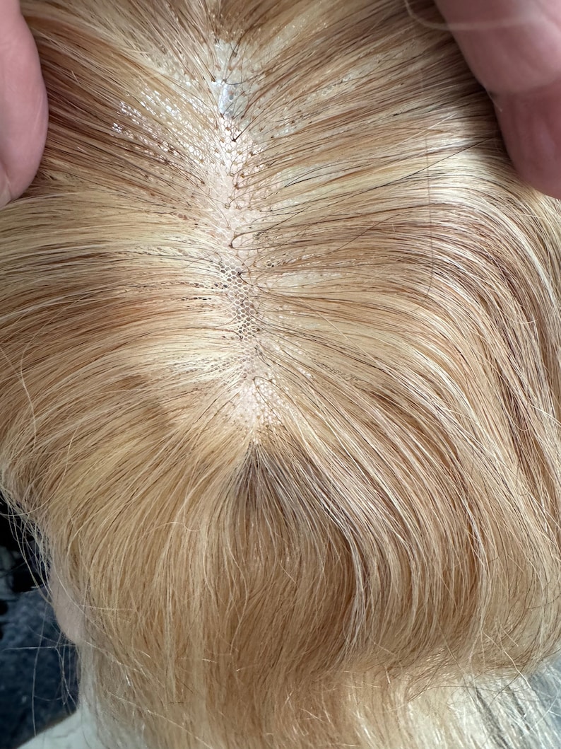 Till Style Remy Human Hair Toppers for Women Blonde Ash Brown ...