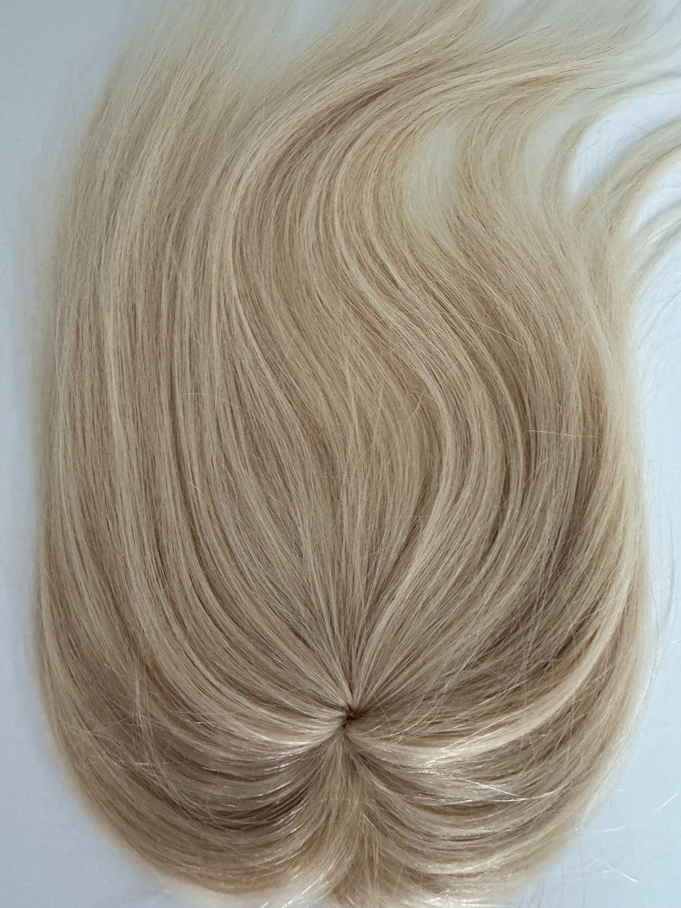 Tillstyle Top Hair Piece 100%human Hair Light Blonde #60clip in Hair ...